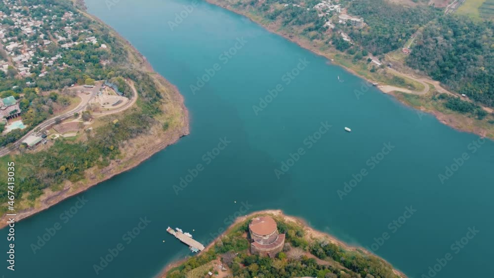 The Triple Frontier, a tri-border area between Paraguay, Argentina and ...