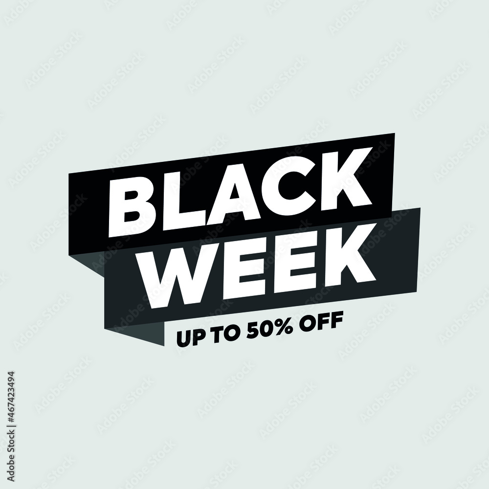 black week sale Stock Vector | Adobe Stock