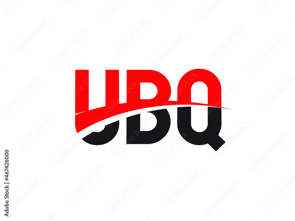 UBQ Letter Initial Logo Design Vector Illustration Stock Vector | Adobe ...