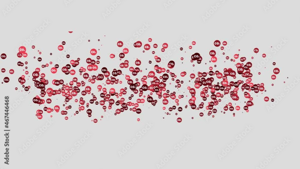 Carbon dioxide molecules. CO2 icon , carbon dioxide formula symbol ...