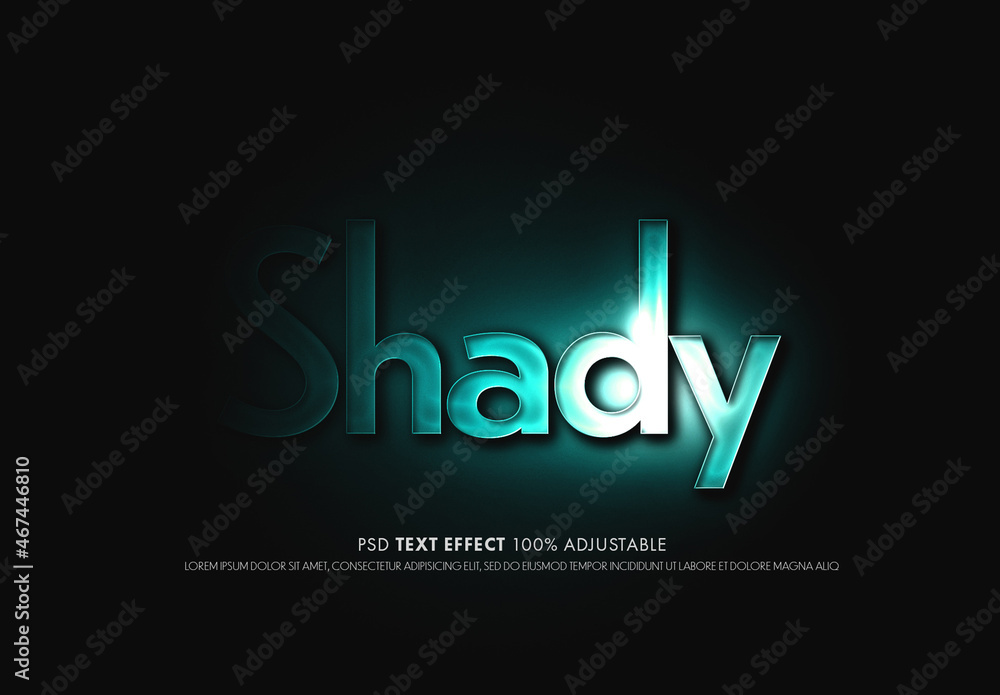 Spotlight glow Text Effect Stock Template | Adobe Stock