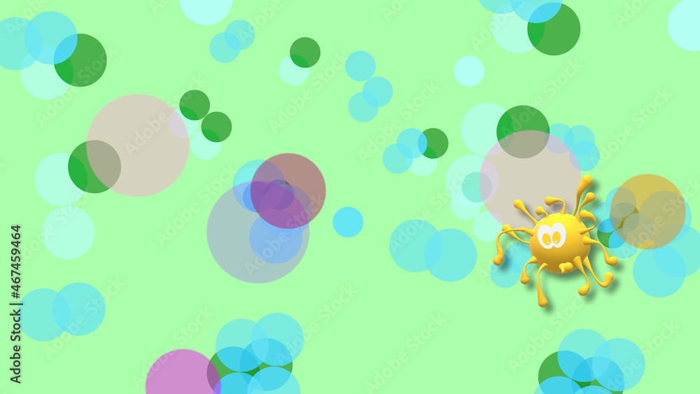 Coronavirus drawing cartoon. Virus picture. SARS-CoV-2, new pandemic ...