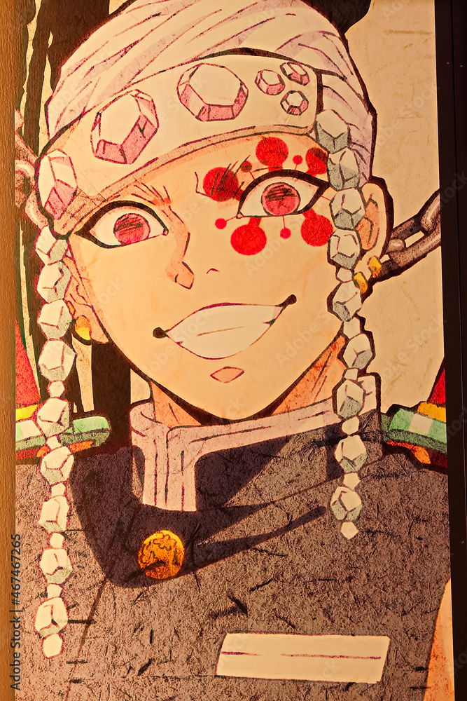 Foto de Osaka,Japan - Nov 5,2021 : Photo of Tengen Uzui wall art ...