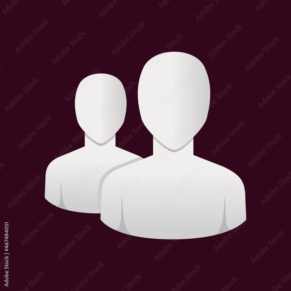 Guest account icon. Users. Faceless avatar figure. Desktop icons pack ...