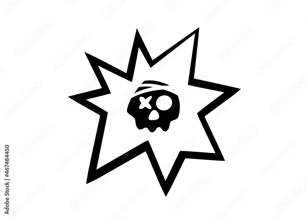 Swearing speech bubble censored with symbols. Hand drawn swear words in ...