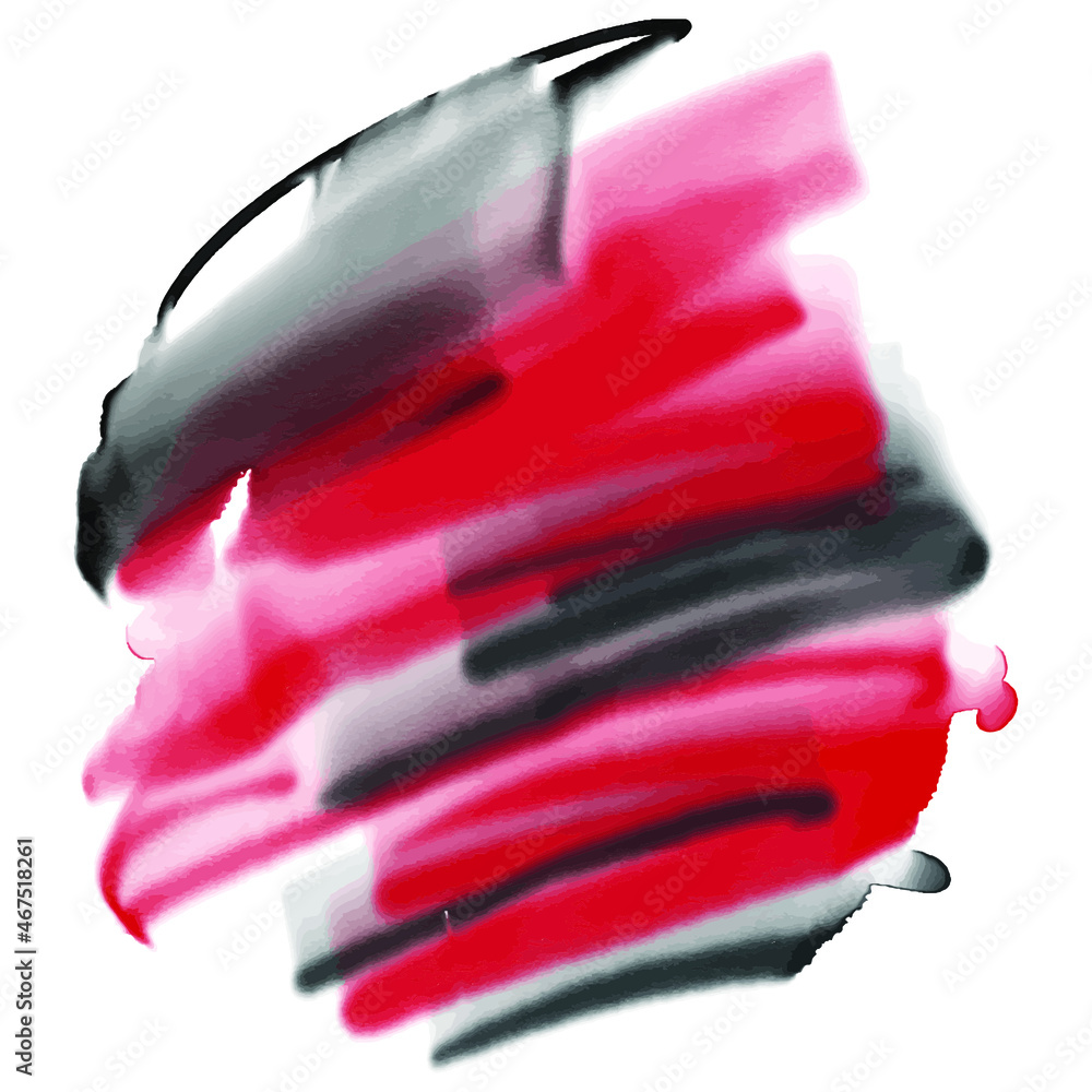 Doodle graffiti bleeding painting.Minimalist hand painted abstract ...