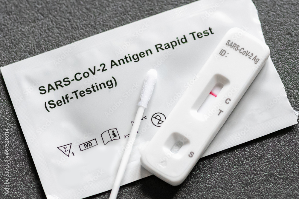 Negative Covid-19 antigen test kit, one step coronavirus antigen rapid ...