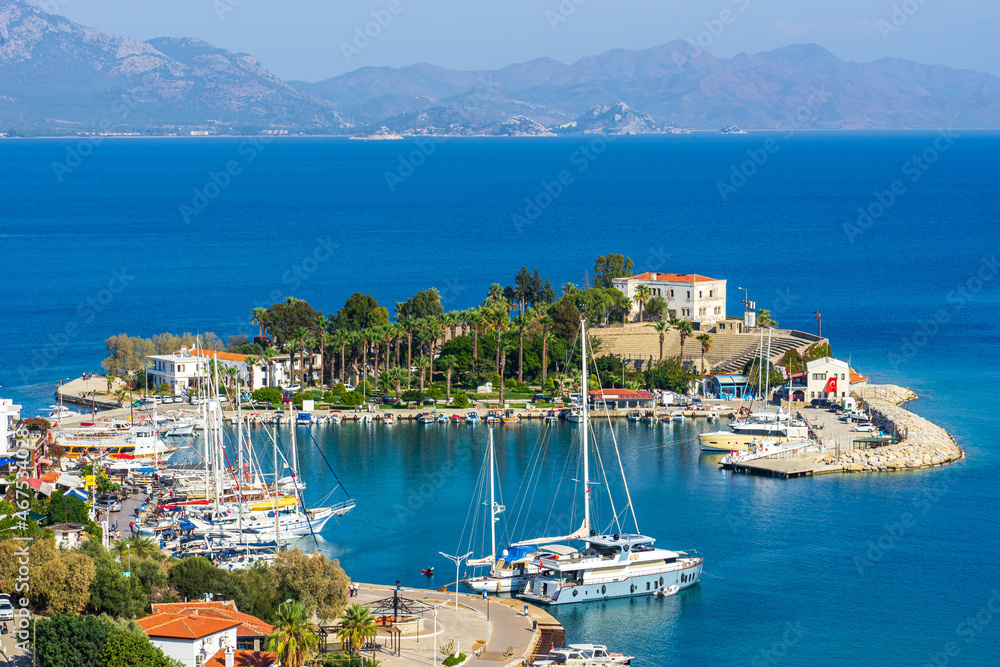 Fotografia do Stock: Datca Harbour view. Datca is populer tourist ...