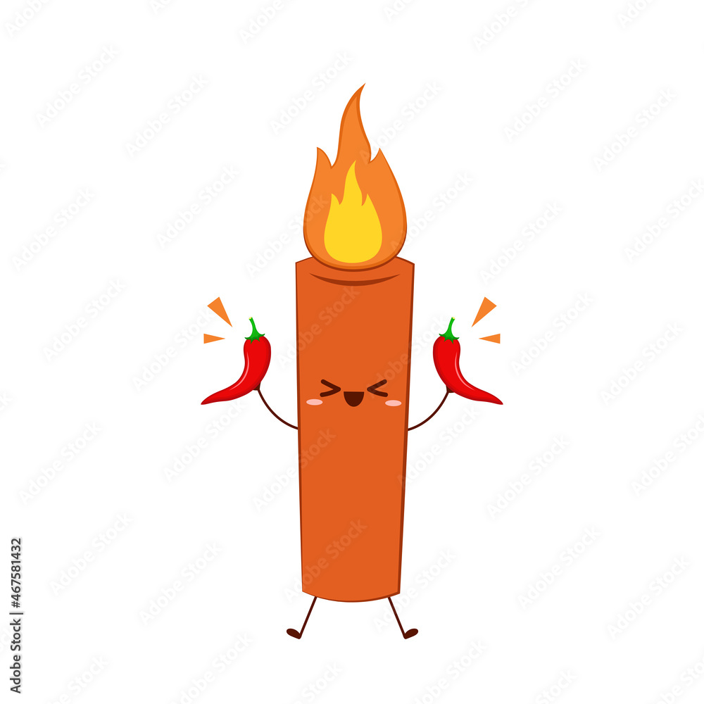 Tteokbokki noodle vector. Tteokbokki character design. Spicy rice cake ...