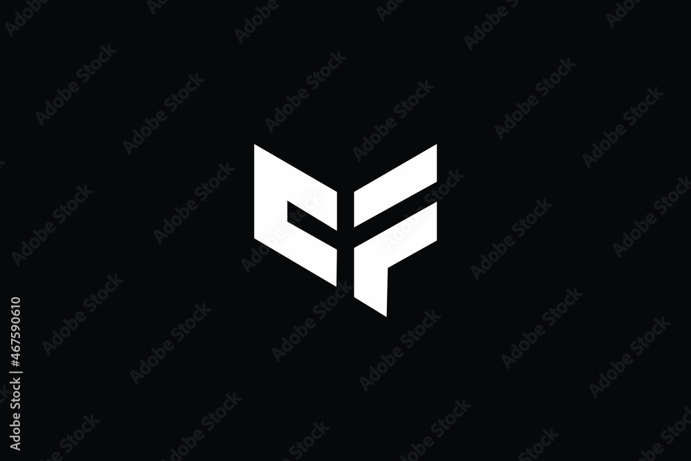 CF Letter Logo Design. Creative Modern C F Letters icon vector ...