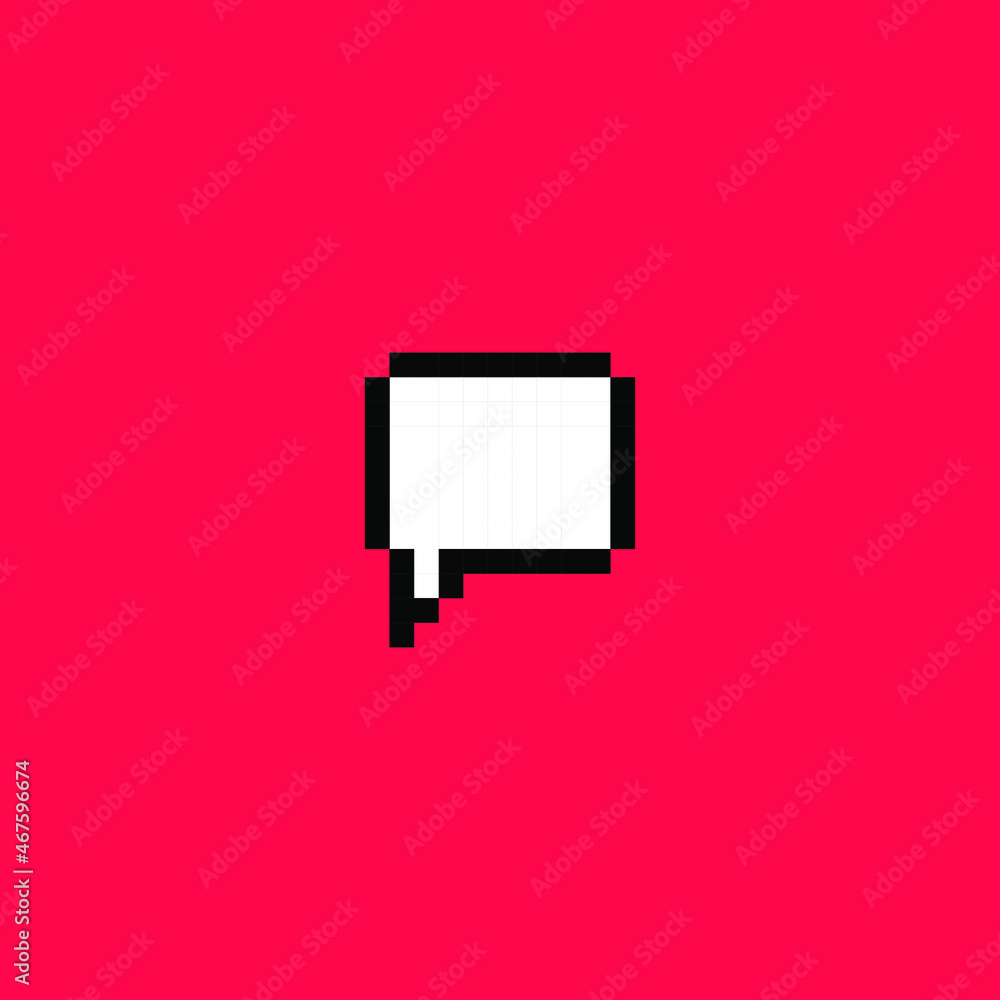 Texting quote boxes. Quote box frame. Bubble blog quotes symbols. Pixel ...