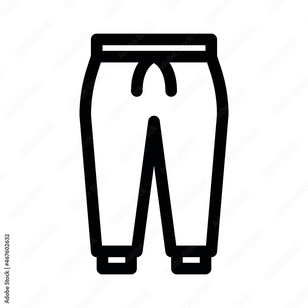 Jogger icon on white background. Linear style sign for mobile concept ...