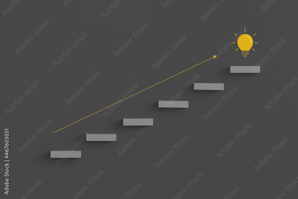 Ladder career path for business growth success process. Inspiration and ...