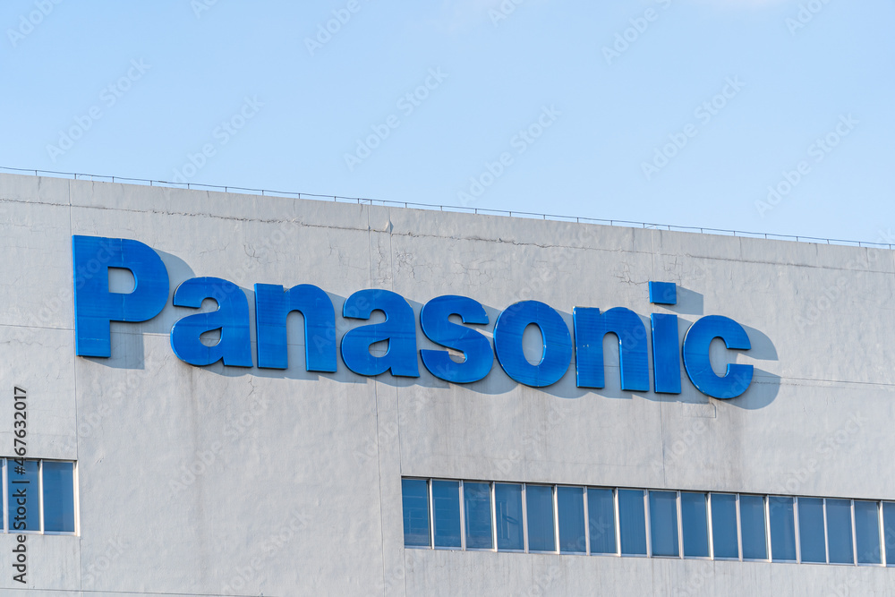 panasonic LOGO with building on September,30,2021 in hangzhou china ...