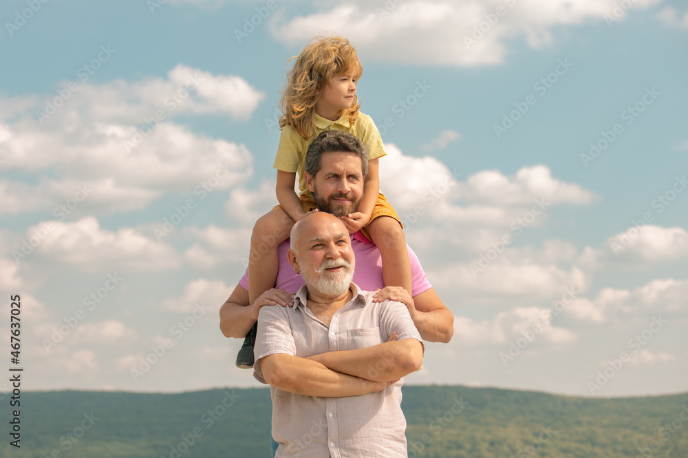 Generation of people and stages of growing up. Men generation ...