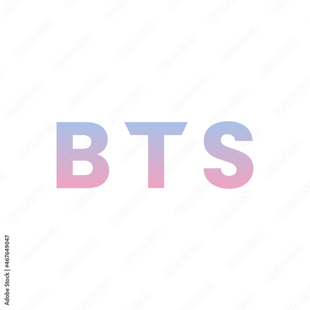 bts logo kpop logo Bangtan Sonyeondan logo icon illustration Stock ...