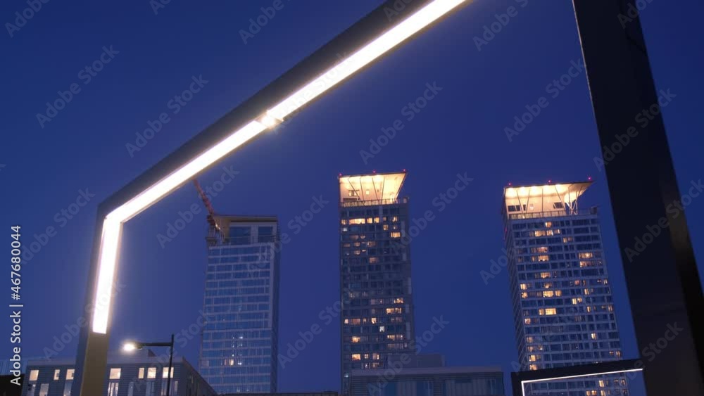 The first skyscrapers in Finland, in the Kalasatama neighborhood of ...