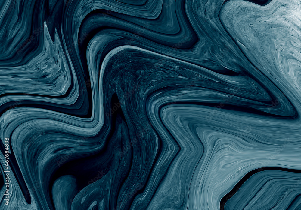 Fondo de ondas en azul turquesa y negro Stock Illustration | Adobe Stock