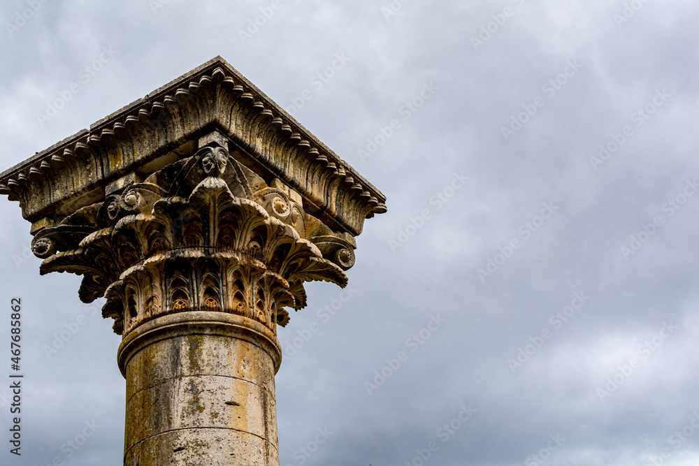 The ruins of a medieval gothic Abbey of the Most Holy Trinity remained ...