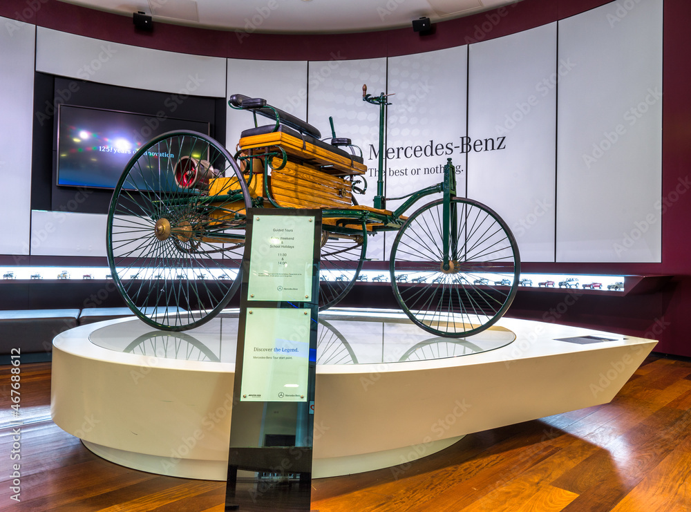 WEYBRIDGE,ENGLAND-MARCH 1, 2017: The world's first true automobile ...