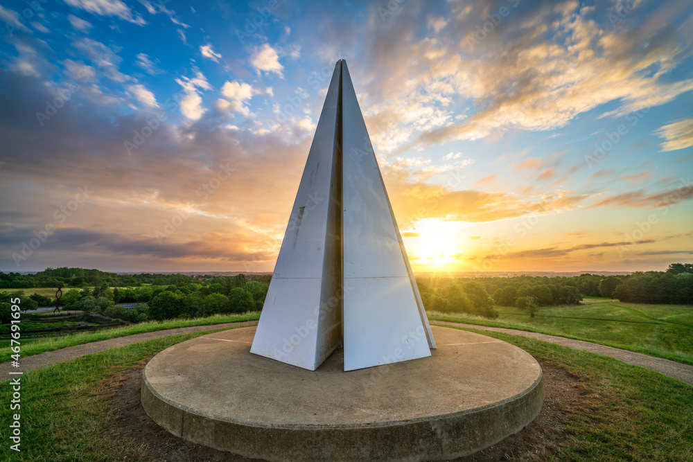 Milton Keynes,England-November 2021:Pyramid of Light designed by ...