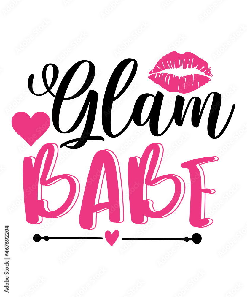 Makeup SVG Bundle, Glam svg Bundle, Fashion PNG files, Cutting Files ...