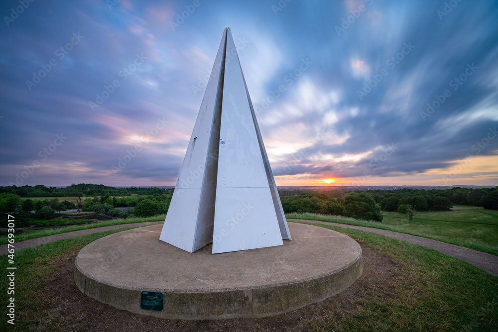 Milton Keynes,England-November 2021:Pyramid of Light designed by ...