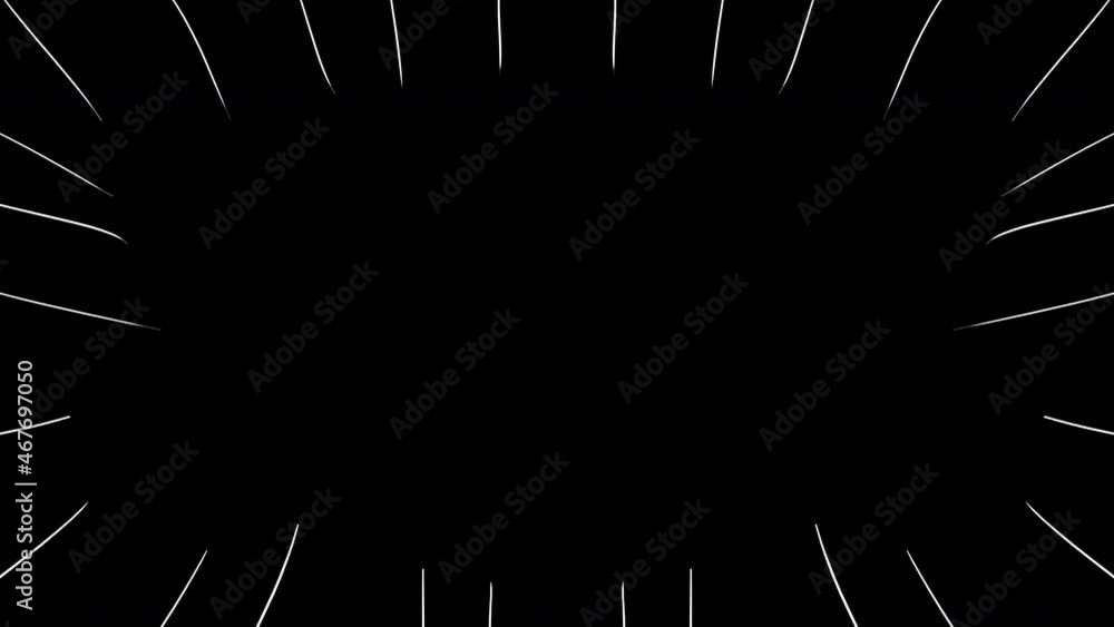 Jittering animation of comic lines around the edges. Sketch in the ...