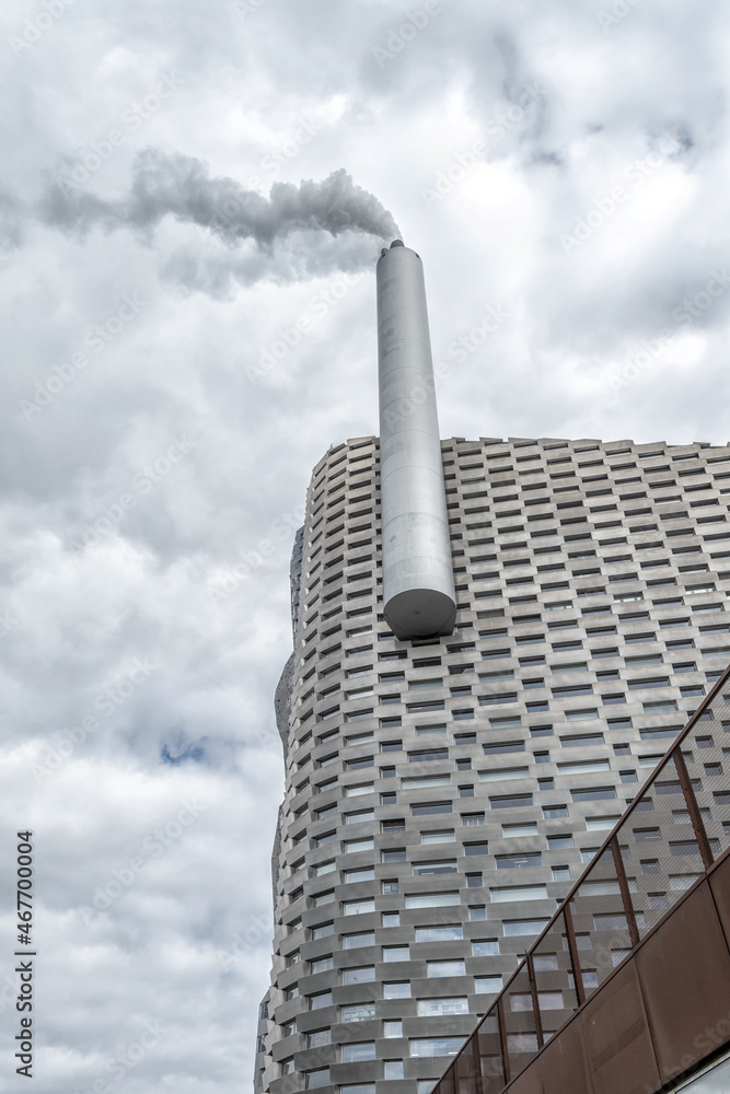 Copenhagen. Denmark. 14. September. 2021. Bottom view, of Amager Bakke ...