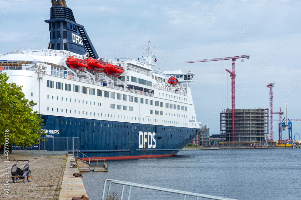 Copenhagen. Denmark. 15. September. 2021. The Crown Seaways of the DFDS ...