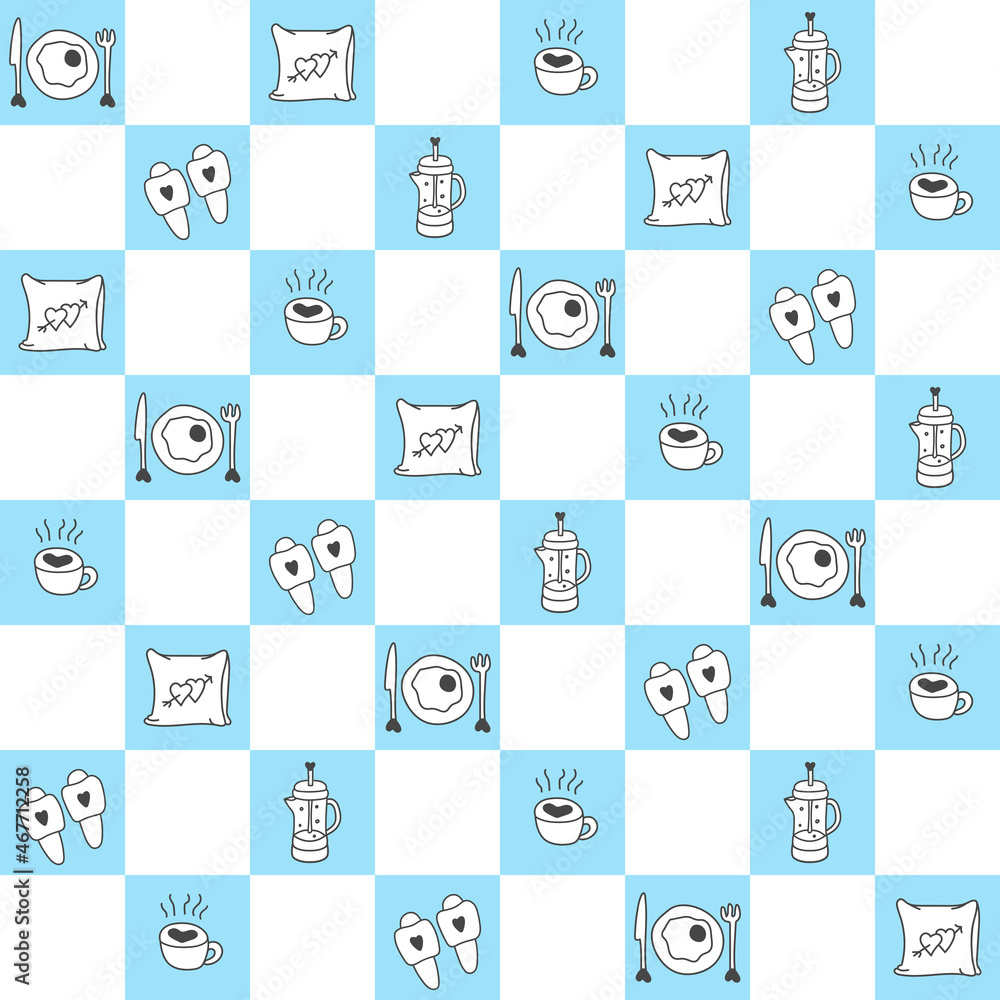 Pattern good morning. Pattern with symbols of the morning. Pattern ...