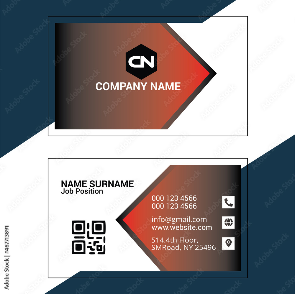 Print Modern Vector Id Card Stock Vector | Adobe Stock