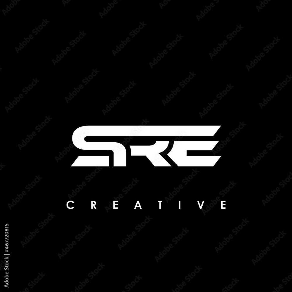 SRE Letter Initial Logo Design Template Vector Illustration Stock ...