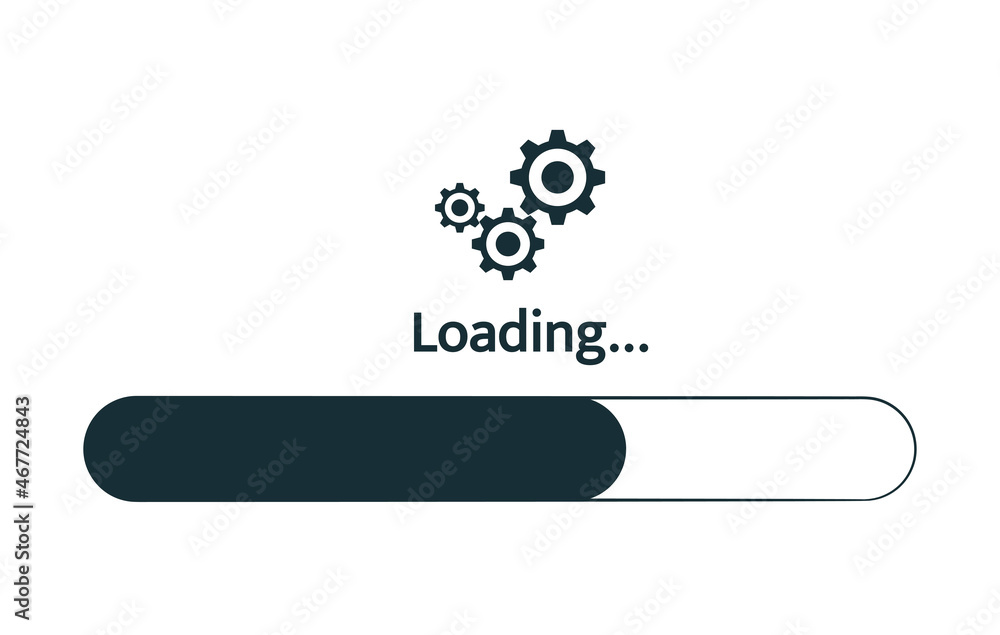 Loading. Progress bar design. Vector illustration EPS Stock Vector ...