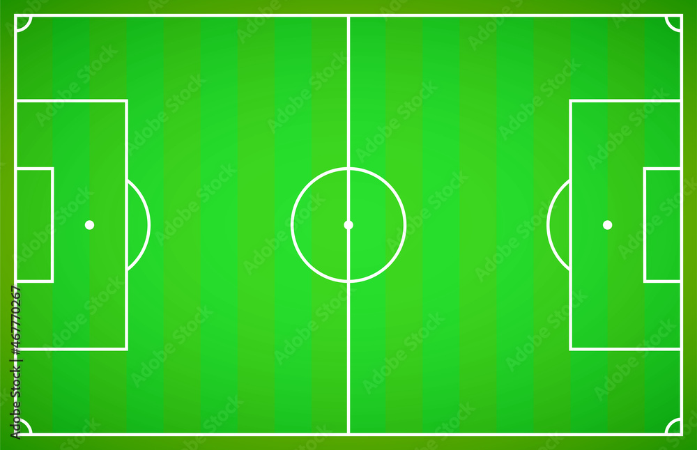 Soccer field. Marking of a football field Stock Vector | Adobe Stock