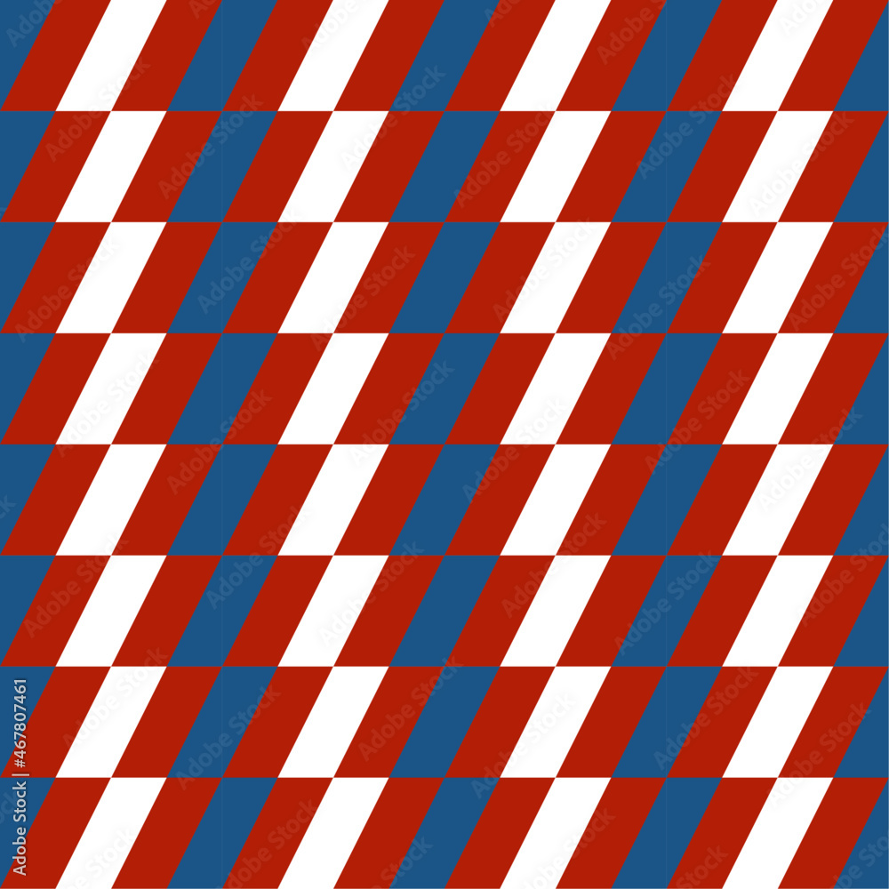 Red and blue jagged lines in an upright position. Vector seamless lines ...