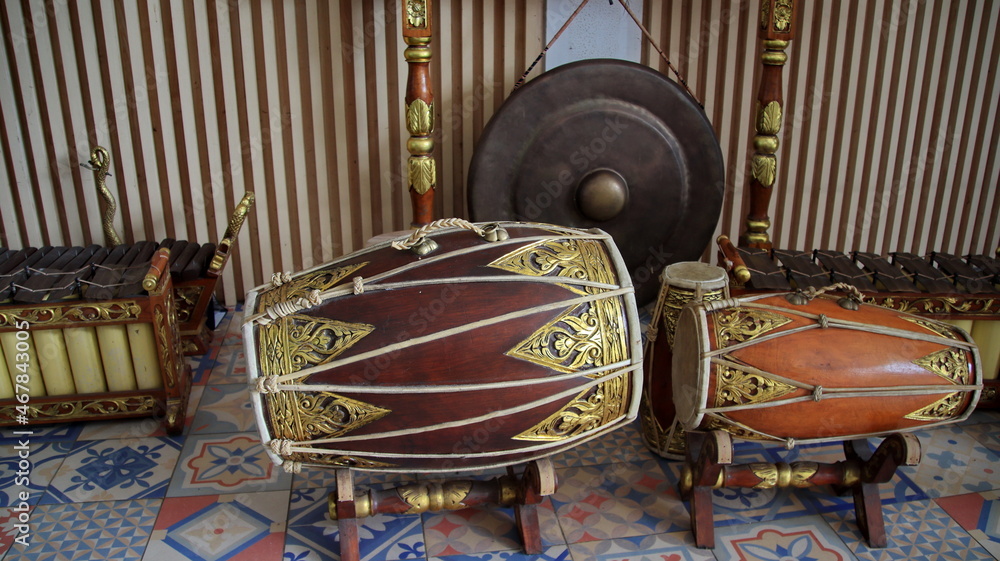 traditional musical instrument from the Indonesian Javanese. The ...