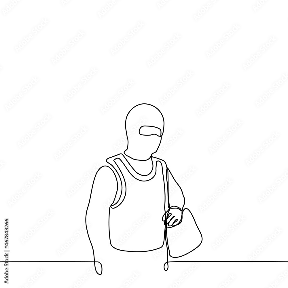 Ski Mask Robber Sketch