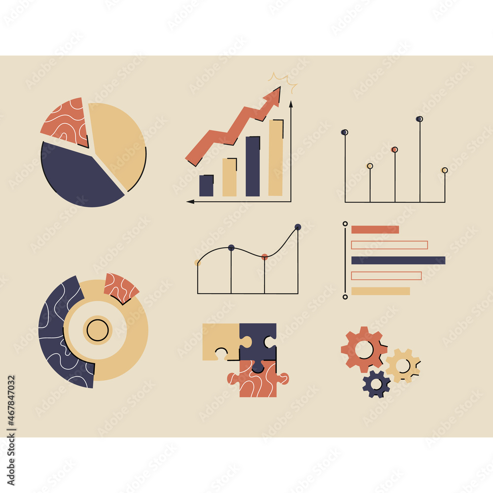 Colorful charts and graphs of financial instruments data. Chart and ... Colorful charts and graphs of financial instruments data. Chart and ...