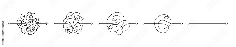 Simplifying process. Understand info step by step. Business solution ...