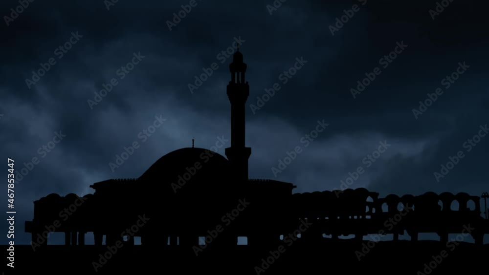 Thunderstorm and Lightning flash over Masjid Al Rahmah, the Floating ...