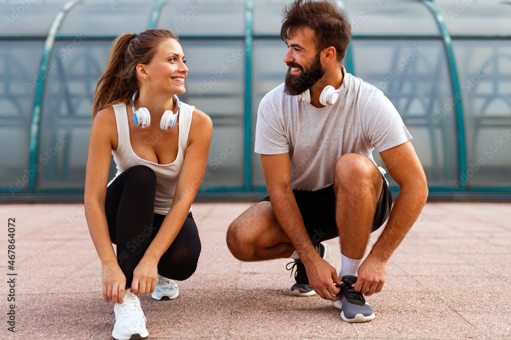 People Exercising Outside