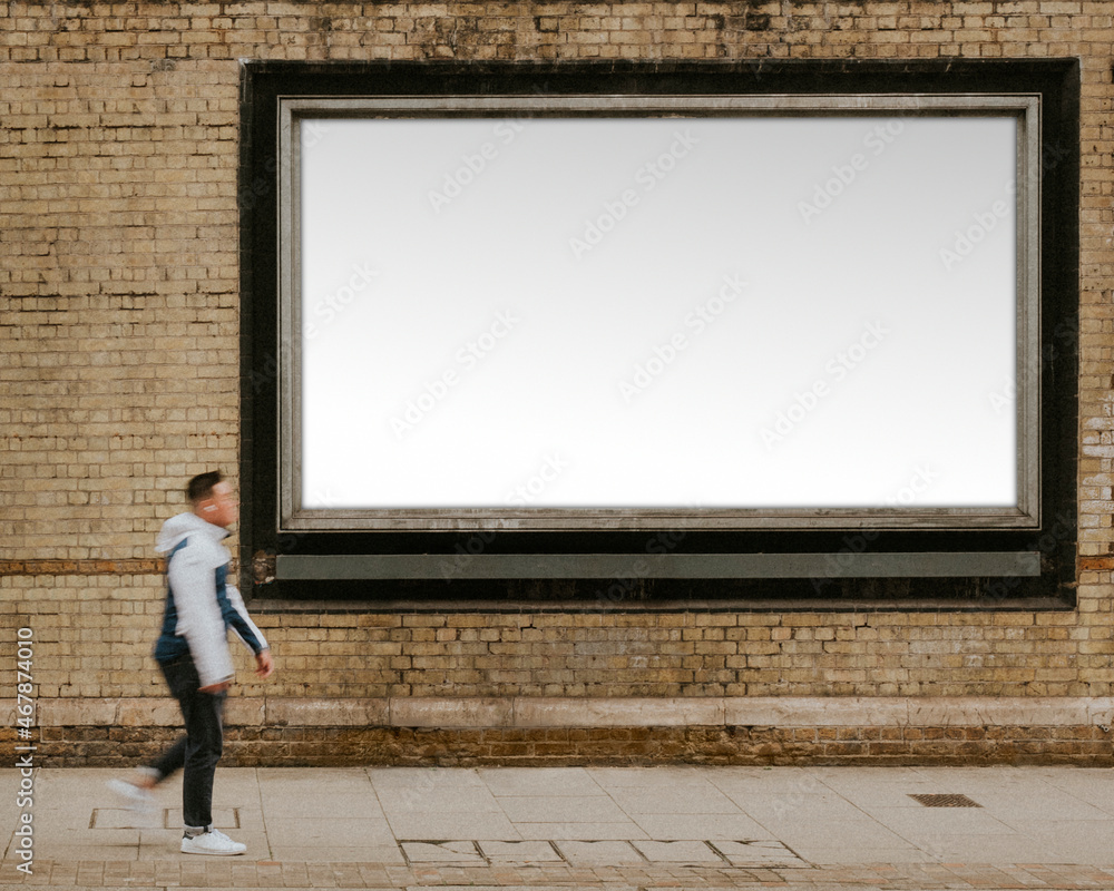 Billboard with design space by the street of London Stock Photo | Adobe ...