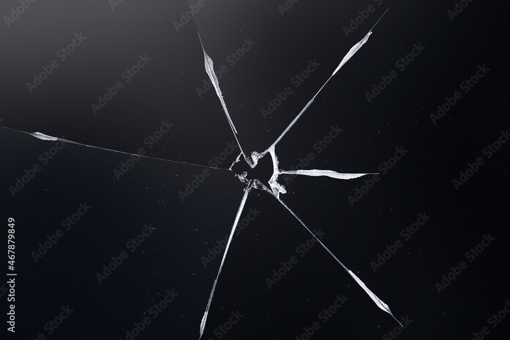 Black background with broken glass texture Stock Illustration | Adobe Stock