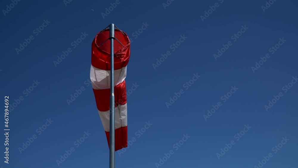 windsock Wind direction and intensity sign on helicopters and airfields ...