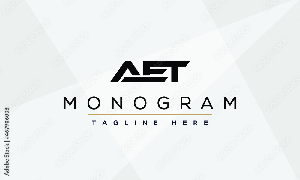 Initial Letter AET Logo Design Monogram Stock Vector | Adobe Stock