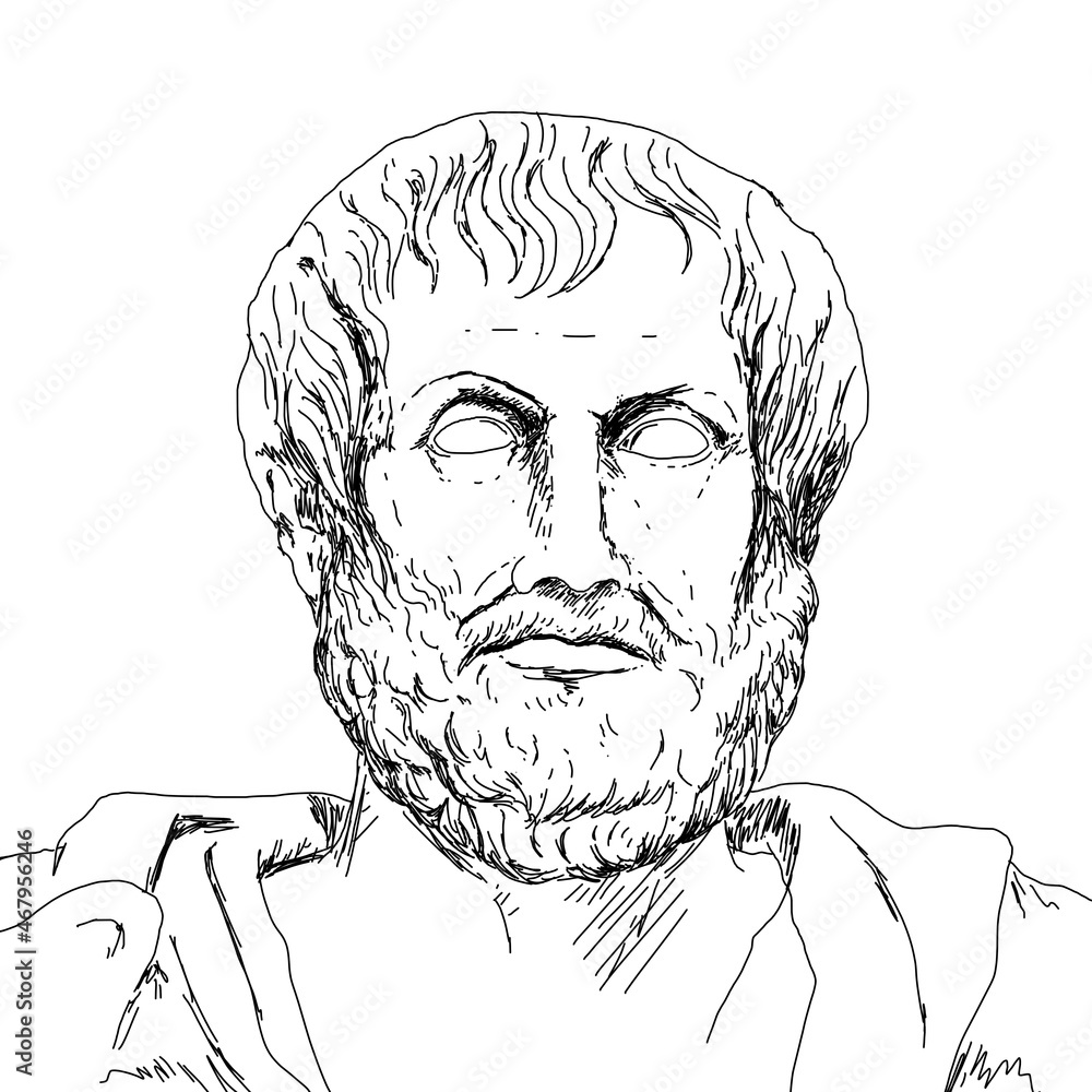 Photo Realistic illustration of the Greek philosopher Aristotle ...