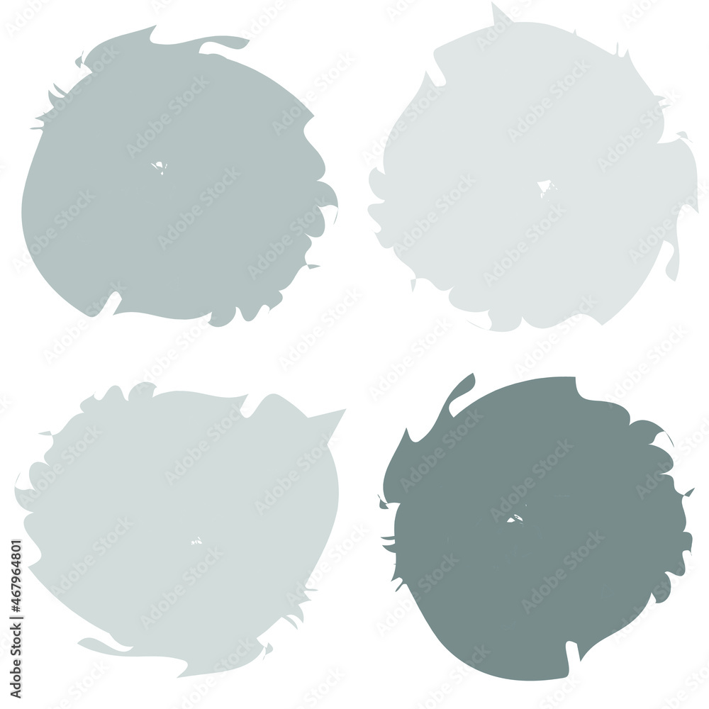 Vector set of four creative grey scale backgrounds with copy space for ...