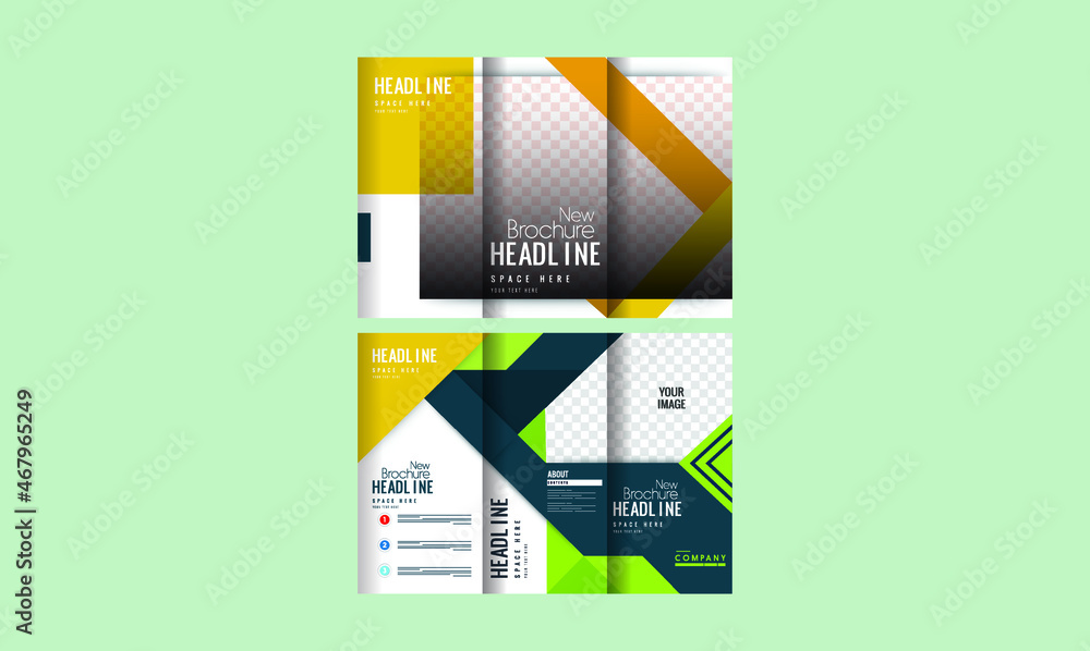 Vetor de Abstract a4 brochure cover design. Info banner frame in techno ...