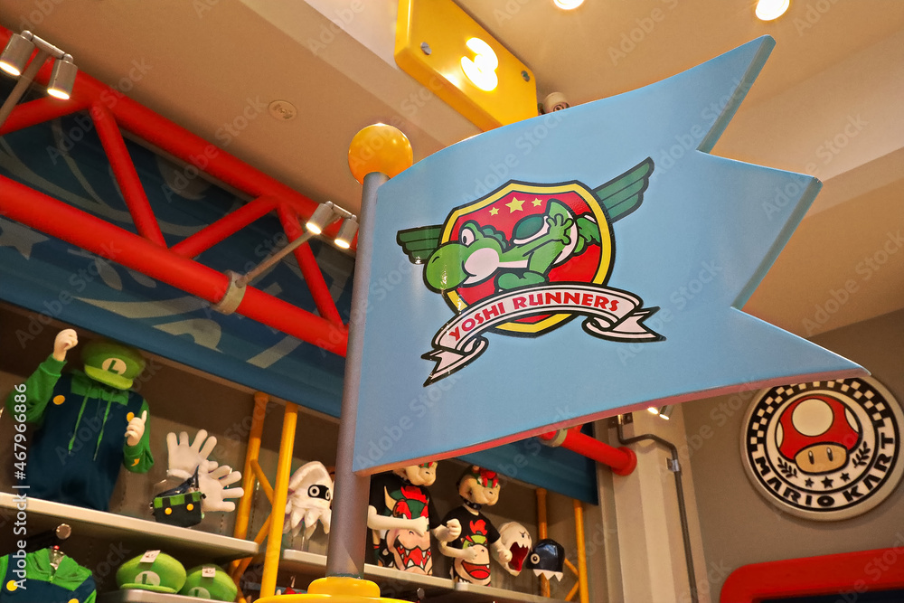 Osaka, Japan-November 5, 2021: Super Mario Bros. goods store in ...